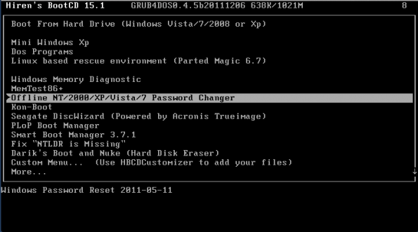 How to Use Hirens BootCD to Reset a Windows Password - TheTechMentor.com