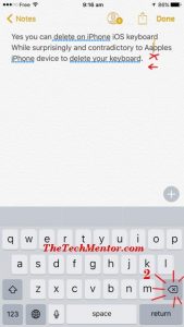 How to Forward Delete on iPhone/iPad using Keyboard - TheTechMentor.com