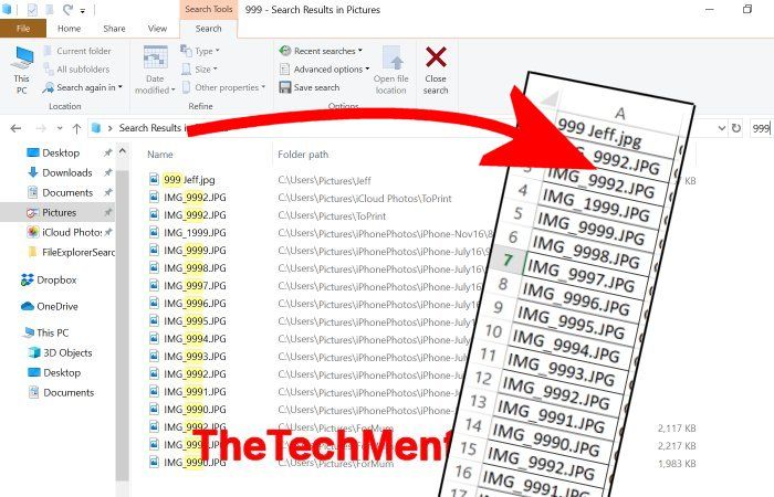 How To Copy All File Names In A Folder TheTechMentor