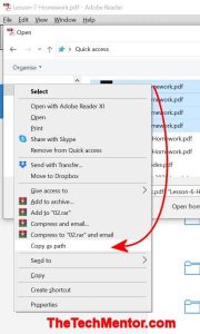 Copy multiple PDF file names to Excel - TheTechMentor.com