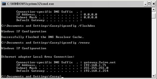 Create A Batch File To Refresh Network Settings